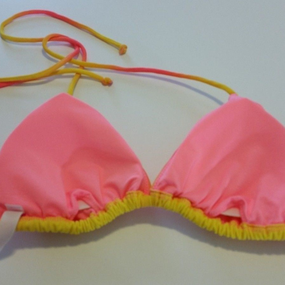 Victoria's Secret | Swim | Victorias Secret Bikini Top Xs Triangle Ties ...